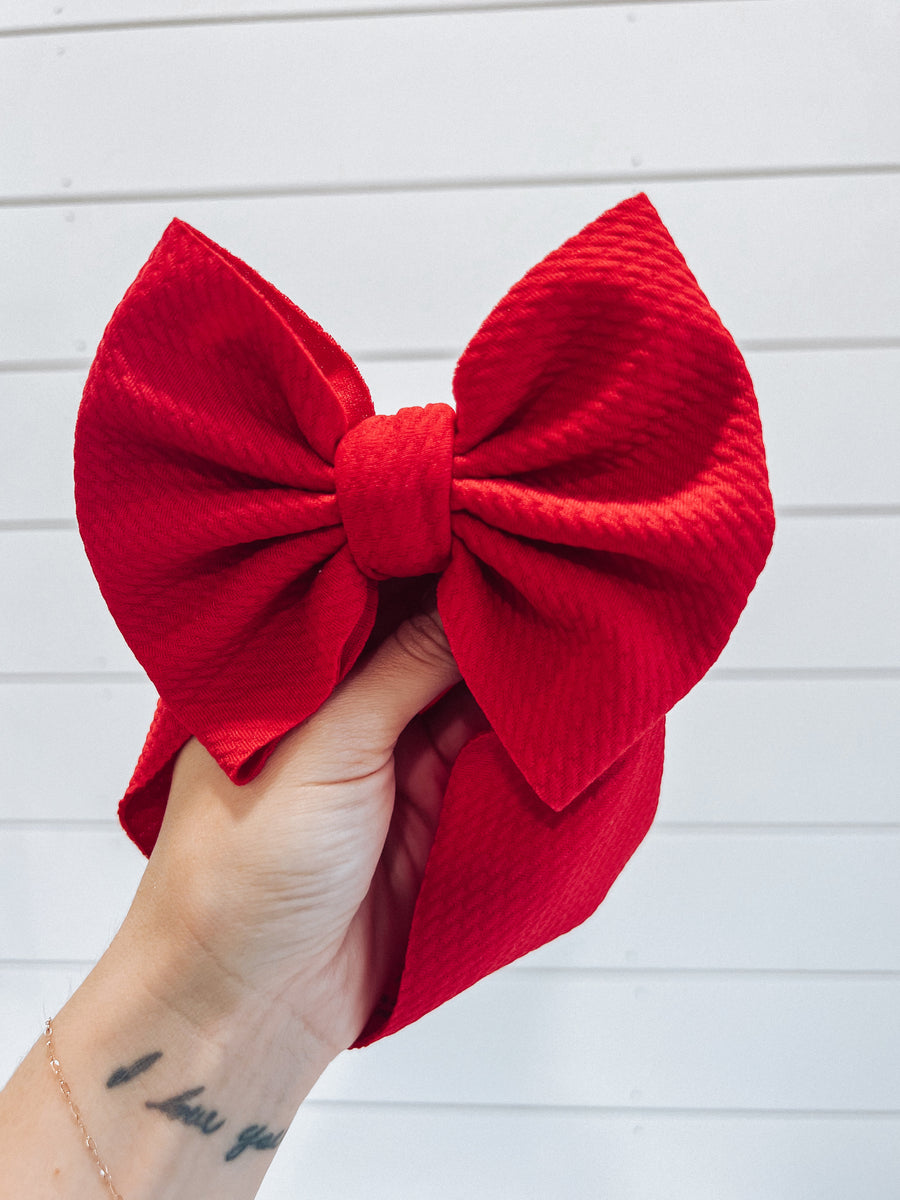 Red Fancy Bullet Bow – The Fancy Nestling